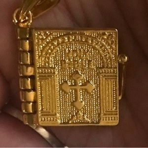 Jewelry | Holy Bible Scripture Testament Gospel Christian Catholic Gold ...
